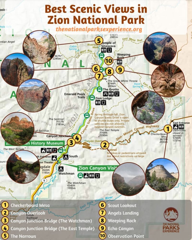 10 Best Scenic Views in Zion National Park - The National Parks Experience